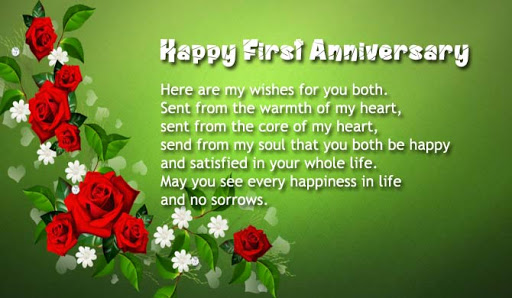 Happy 1st Anniversary Images For Husband Wife And Couples