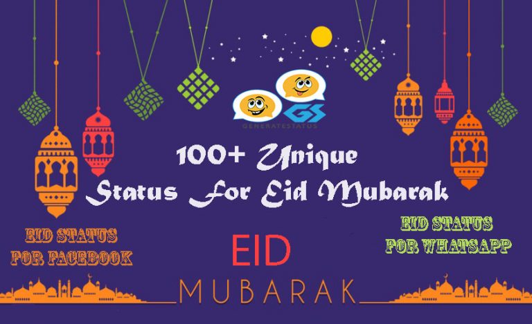100+ Unique Status For Eid Mubarak - For Facebook and Whatsapp