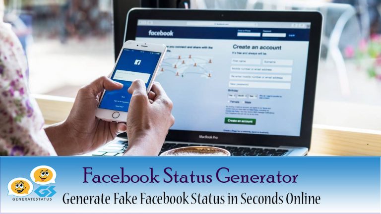 Facebook Status Generator - Generate Fake Facebook Status Online