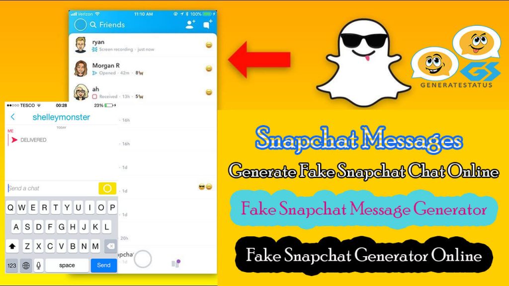 Snapchat Messages - Generate Fake Snapchat Chat Online